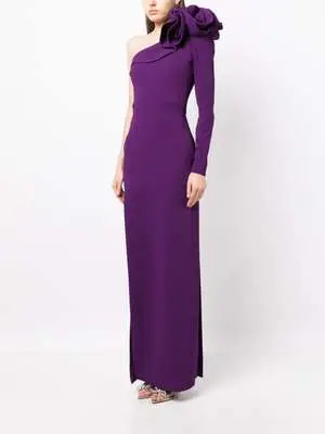 Elie Saab Cady One-shoulder Maxi Dress
