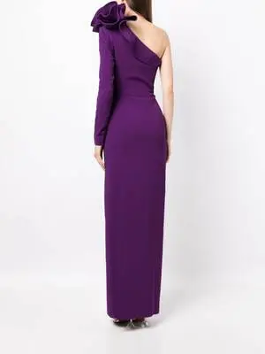 Elie Saab Cady One-shoulder Maxi Dress