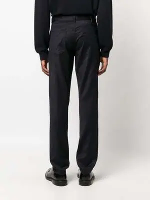 Zegna Logo-patch Slim-fit Trousers