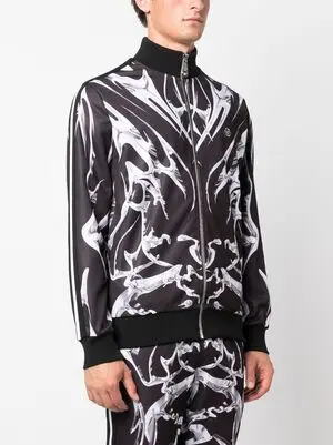 Philipp Plein Graphic-print Zip-up Jacket