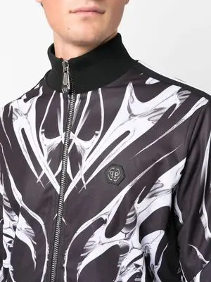 Philipp Plein Graphic-print Zip-up Jacket