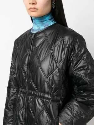 GANNI Diamond-quilted Raincoat