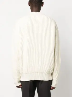 JIL SANDER Crew-neck Ribbed-knit Wool Jumper