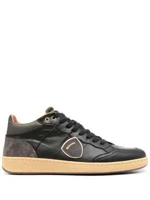 BLAUER. Logo Patch Sneakers