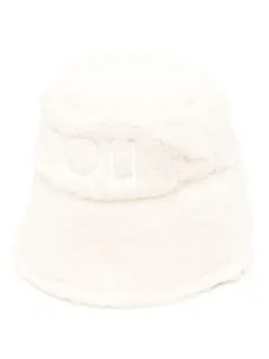 PATOU Logo-embroidered Bucket Hat - White