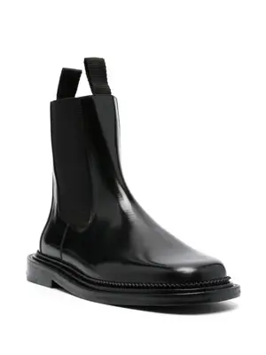 TOGA VIRILIS Stud-embellished Leather Ankle Boots