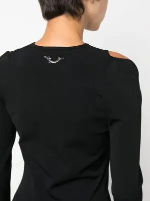 Dsquared2 Cut-out Ribbed-knit Midi Dress