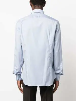 Corneliani Plaid Long-sleeve Wool Shirt