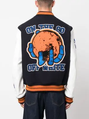 Off-White Varsity Patch Bomber Jacket