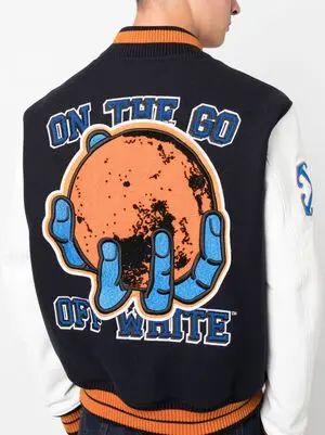 Off-White Varsity Patch Bomber Jacket