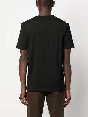 BOSS Logo-print Cotton T-shirt - Black