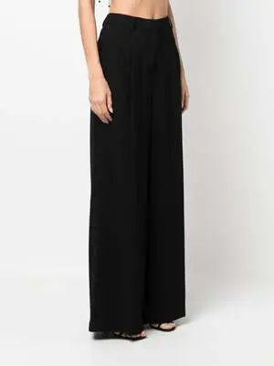 Simkhai Sanaz Pleated Palazzo Pants - Black