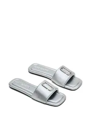 Marc Jacobs J Marc Metallic Sandals - Silver