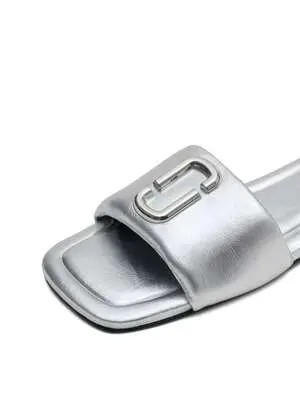 Marc Jacobs J Marc Metallic Sandals - Silver