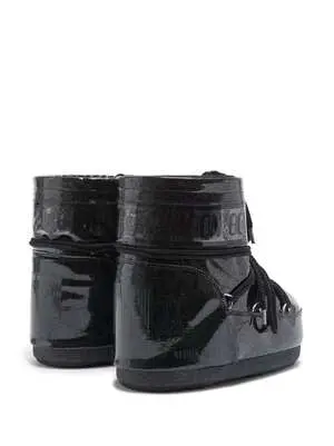 Moon Boot Icon Low Glitter Boots - Black
