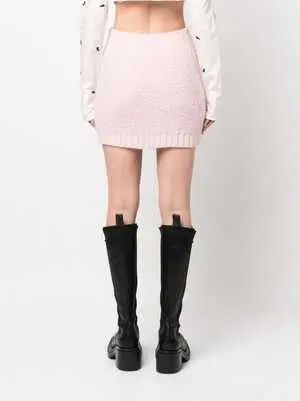 Gcds Hairy Logo-plaque Miniskirt