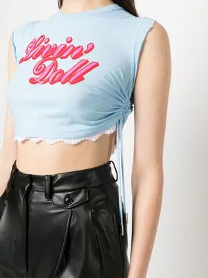 Dsquared2 Logo-print Cropped T-shirt