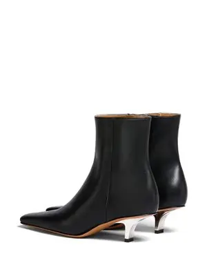 Marni Heeled Leather Ankle Boots
