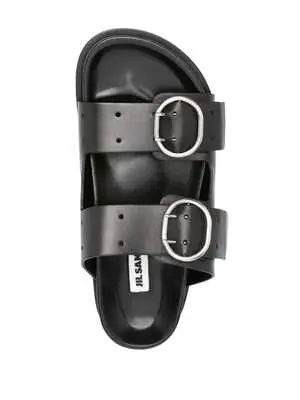 JIL SANDER Buckle-fastening Flat Sandals