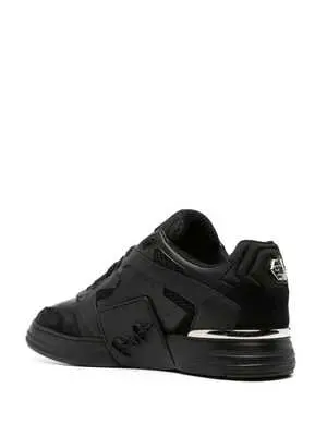 Philipp Plein Phantom Street Leather Sneakers - Black