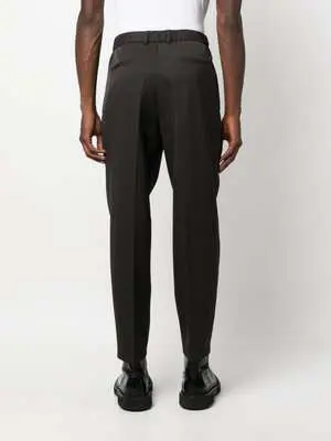 JIL SANDER Tapered-leg Tailored Trousers - Brown