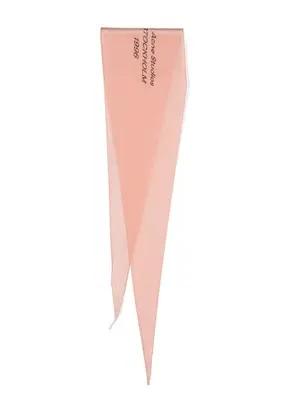 Acne Studios Logo-print Silk Scarf - Pink