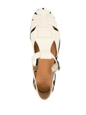 Hereu Pesca Leather Sandals - Neutrals