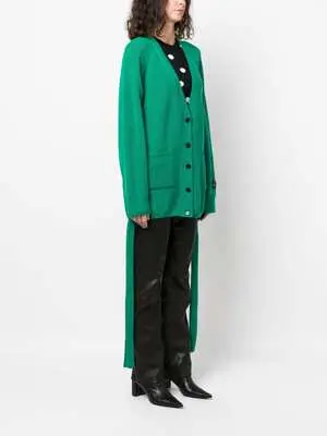 MSGM Ribbed-knit Wool-blend Cardigan