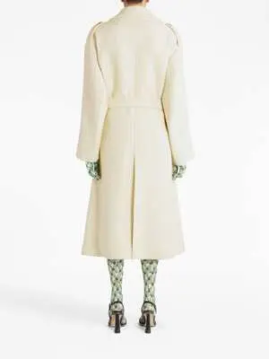 Etro Belted-waist Double-breasted Coat