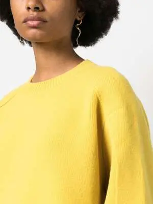 LANVIN Cape-back Knitted Jumper - Yellow