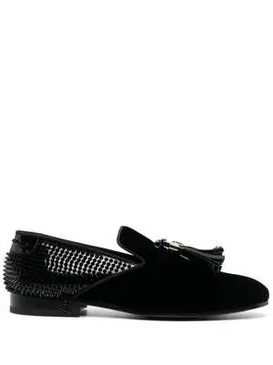 Philipp Plein Studs Velvet Loafers