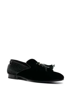 Philipp Plein Studs Velvet Loafers