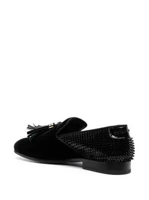 Philipp Plein Studs Velvet Loafers