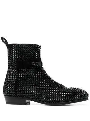 Philipp Plein Crystal-embellished Boots