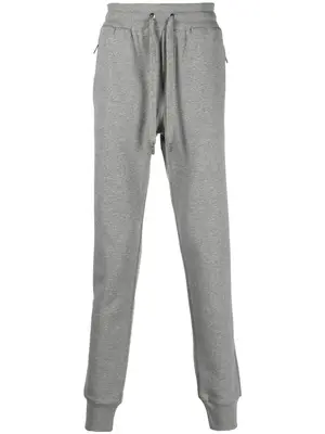 Dolce & Gabbana Drawstring Cotton Track Pants - Grey