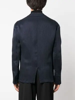 Giorgio Armani Striped Single-breasted Blazer