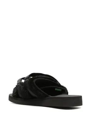 Suicoke Moto Logo-patch Slides - Black