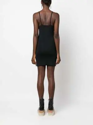 Adidas Logo-embroidered Sleeveless Dress - Black
