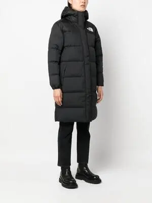 The North Face Nuptse Hooded Puffer Coat - Black