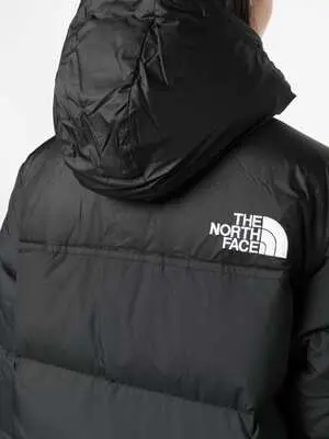 The North Face Nuptse Hooded Puffer Coat - Black