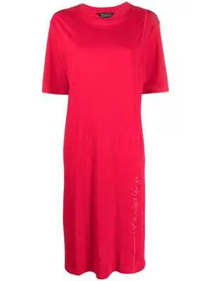 Armani Exchange Logo-embroide T-shirt Dress