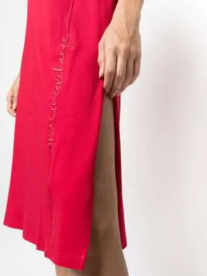 Armani Exchange Logo-embroide T-shirt Dress