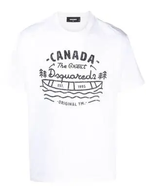 Dsquared2 Logo-print Cotton T-shirt - White