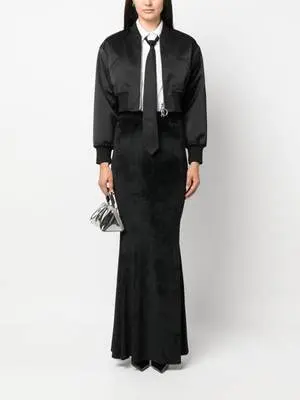 Gcds Velvet Maxi Skirt