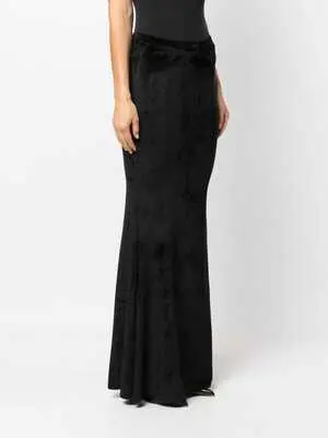 Gcds Velvet Maxi Skirt