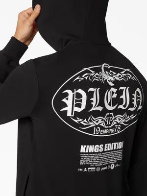 Philipp Plein Scorpion Graphic Zip-up Hoodie