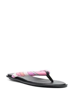 Emilio Pucci Iride-print Flip Flops