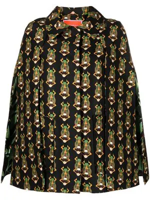 La DoubleJ Milano Wool-blend Cape - Black