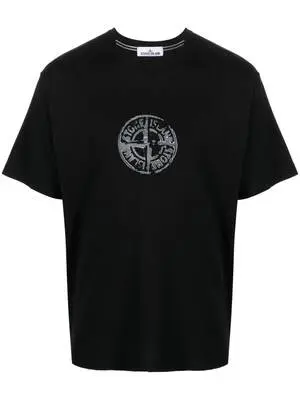 Stone Island Logo-print Cotton T-shirt