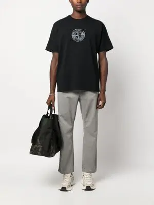 Stone Island Logo-print Cotton T-shirt